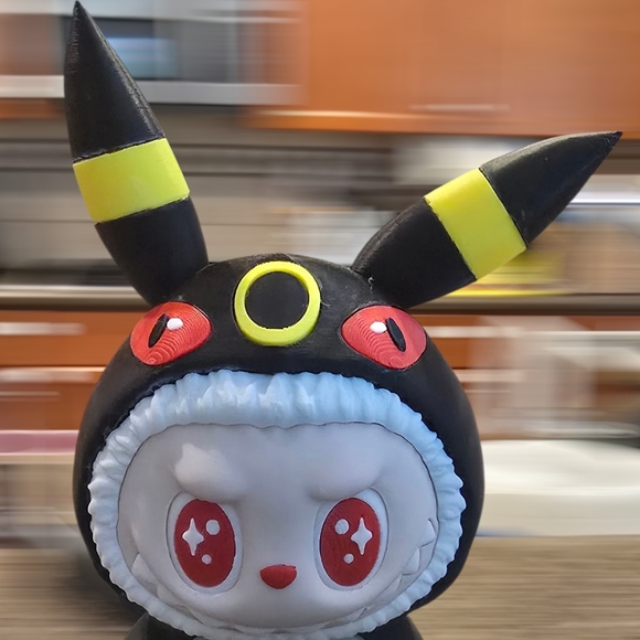 Handmade | Toys | Umbreon Labubu De Fufu Dark Charm Edition ...